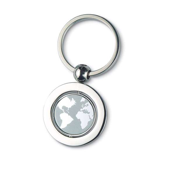 Metal Globe keyring | Tara Slevin Group - Promotional Keyrings